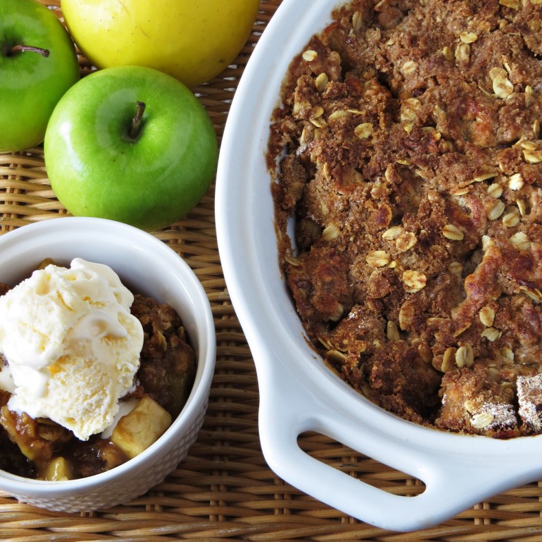 Maple Apple Crisp (or How to Bake Yourself Happy) | Girl and Apron